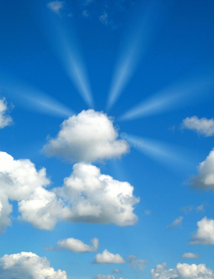 Cloudy sky and sunny light stock image. Image of sunny - 13358605