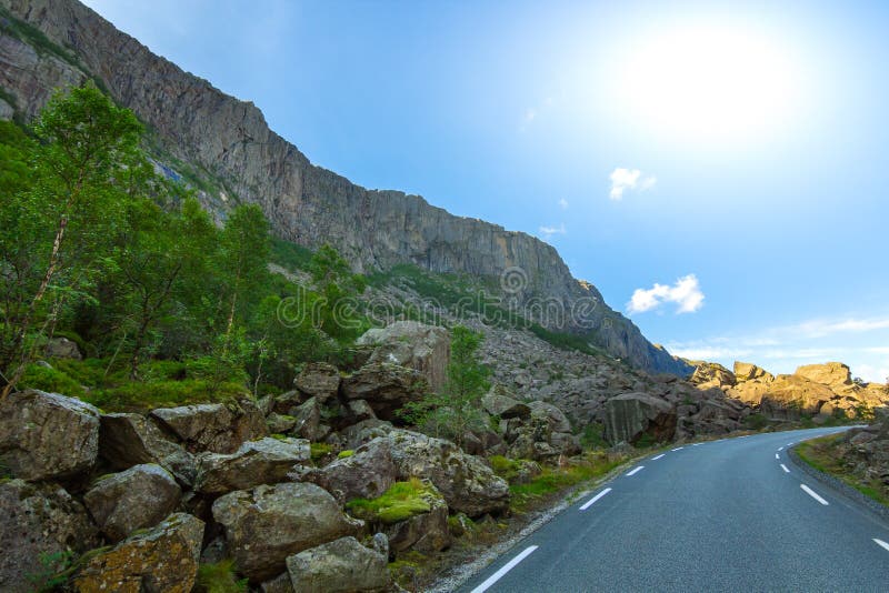 Sunny road field stock image. Image of landscape, field - 58770975