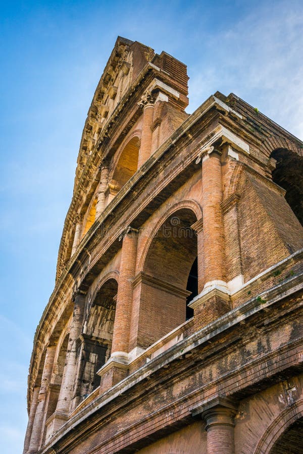 Sunny Roman Colloseum stock image. Image of italy, ruins - 66022051