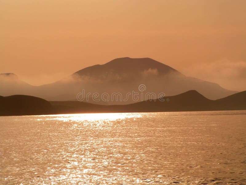 Sunny sea stock image. Image of orange, landscape, calm - 13319067