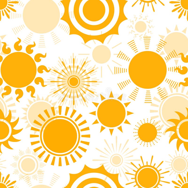Sunny seamless pattern stock vector. Illustration of environment - 47229511