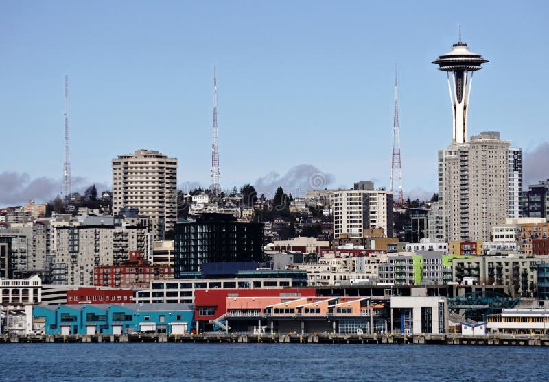 Sunny Seattle stock photo. Image of sunny, view, months - 66980246