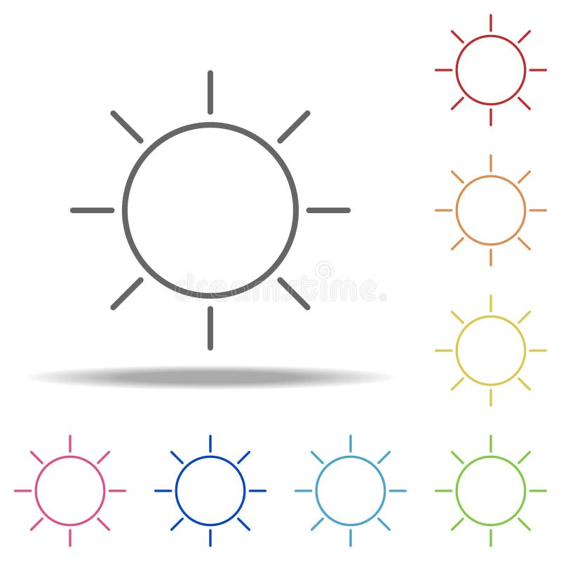 Sunny Sign Icon. Element of Weather Sign for Mobile Concept and Web ...
