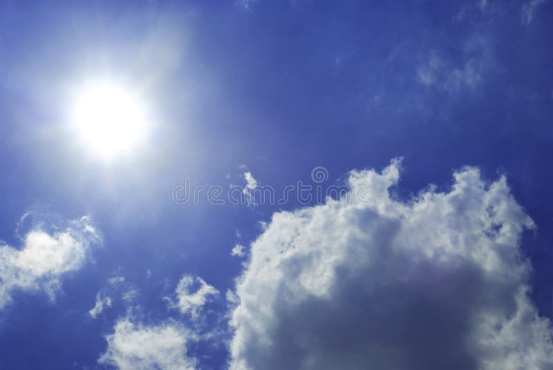 Sunny sky. stock photo. Image of heaven, space, cloudy - 10164132
