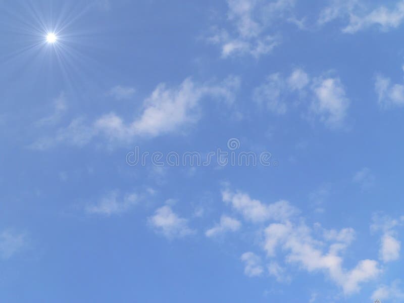 Sunny sky stock image. Image of weather, global, blue - 2992993