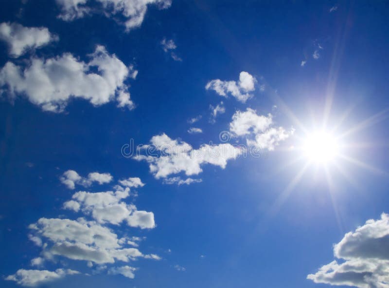Sunny sky stock image. Image of space, oxygen, peace, meteorology - 3439691