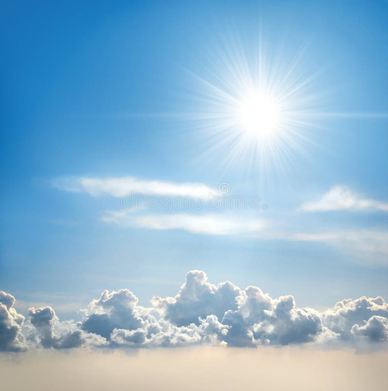 Sunny Sky stock image. Image of season, blue, pure, weather - 8875647