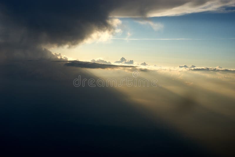 Sunny Sky Abstract Background, Beautiful Cloudscape Stock Photo - Image ...