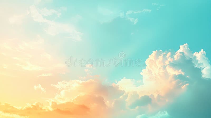 Sunny Sky with Radiant Sun Rays, Isolated on White Stock Illustration ...