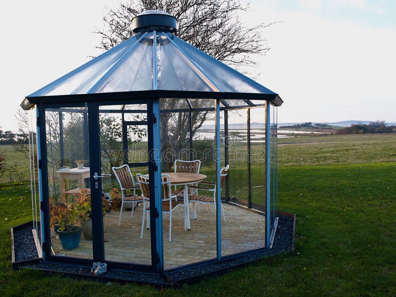 Sunny Solarium Conservatory Sun Room Stock Image - Image of lifestyles ...