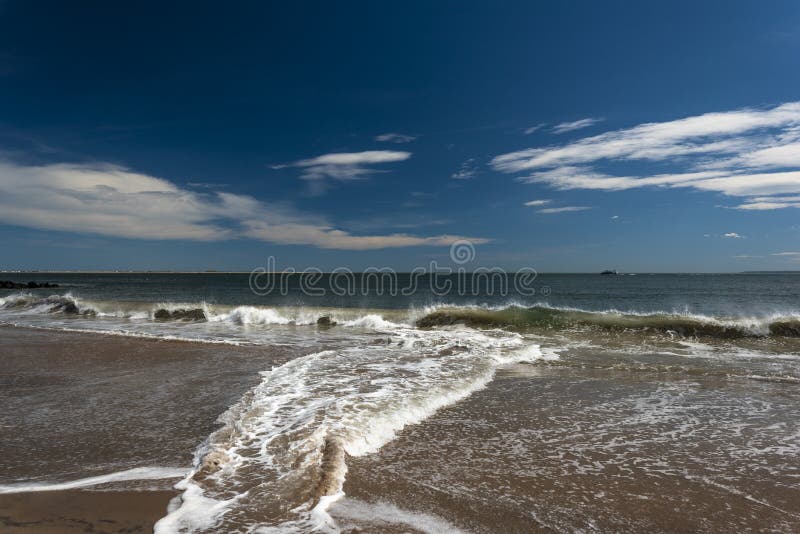 Sunny Spring Day on the Beach Stock Photo - Image of county ...