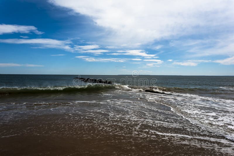 Sunny Spring Day on the Beach Stock Image - Image of boardwalk, island ...