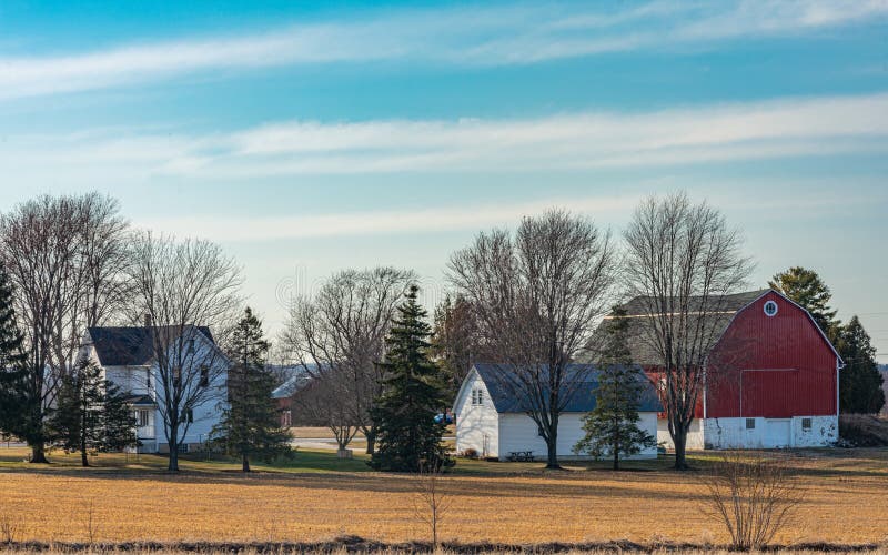 Spring on the Farm #1 stock photo. Image of rural, cloud - 213313844