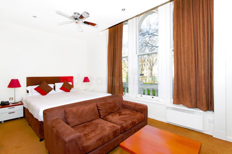 Sunny studio stock image. Image of clean, modern, furniture - 14380343