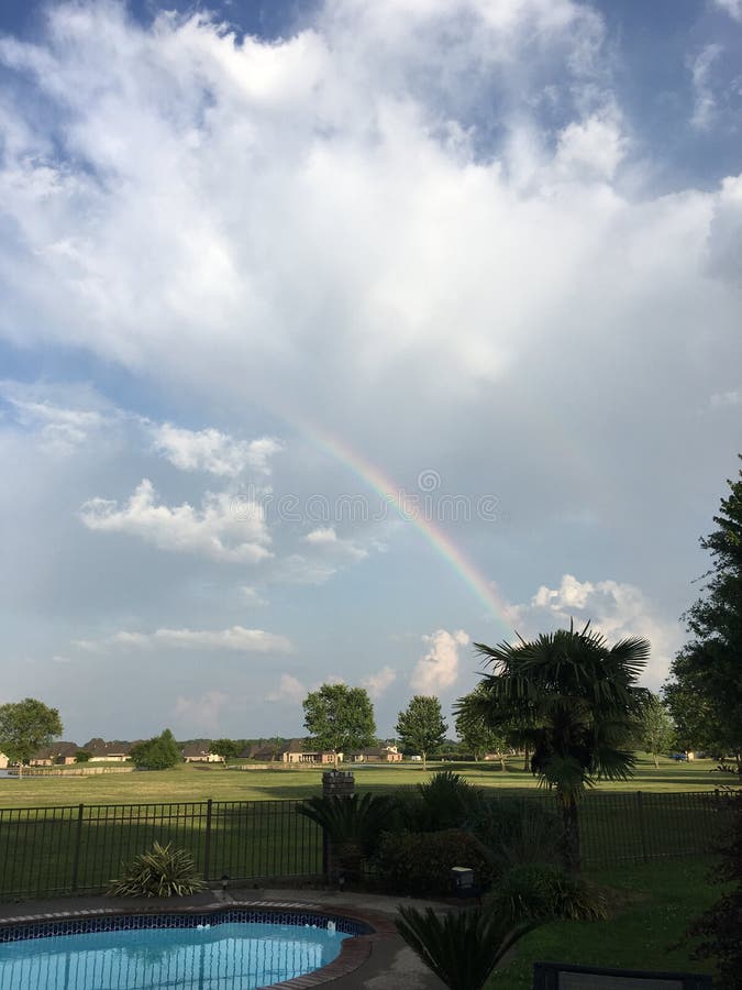 Sunny Summer Rainbow stock photo. Image of sunny, lovely - 74114192