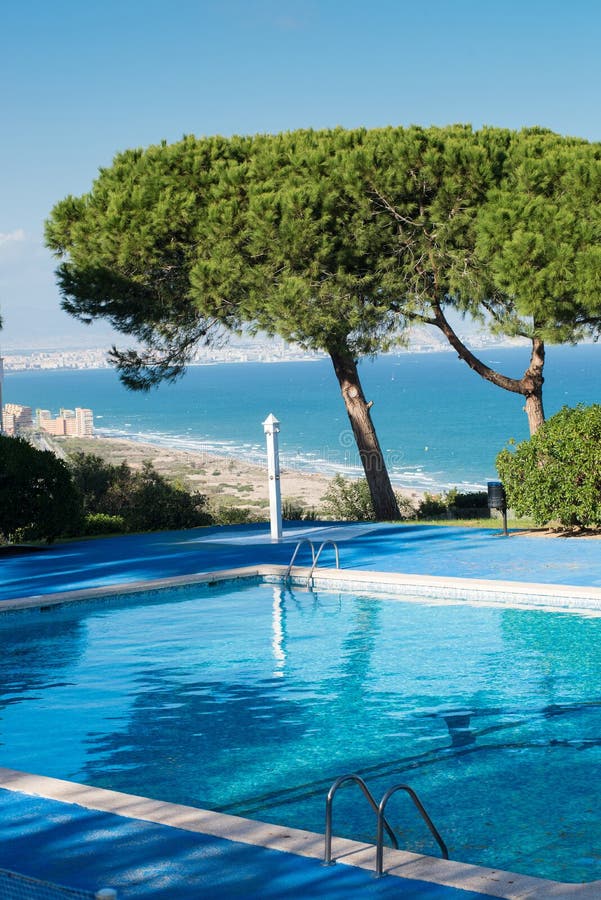 Ocean view pool stock image. Image of idyllic, swimming - 103226193