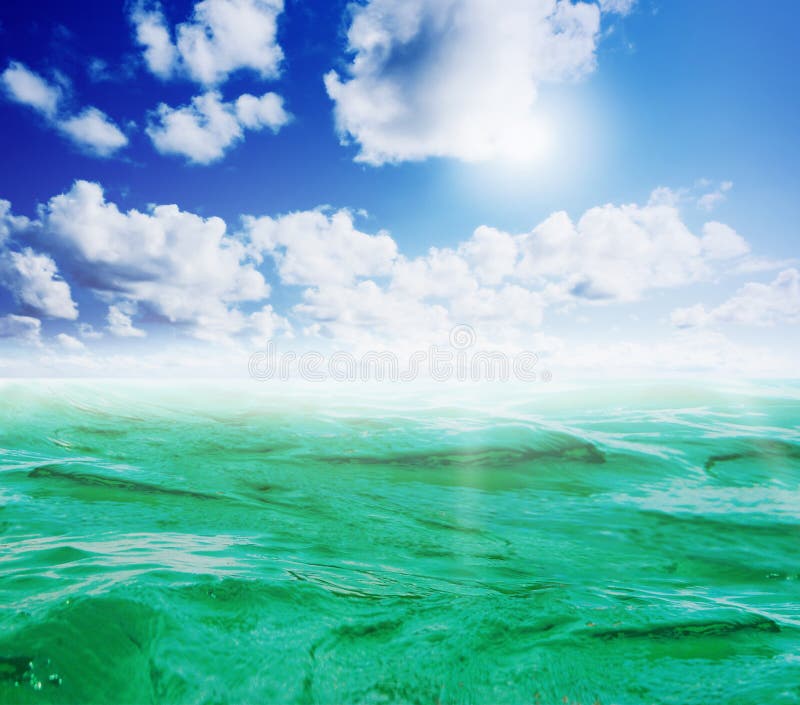 Sunny Tropical Beach on the Island Stock Image - Image of seascape ...