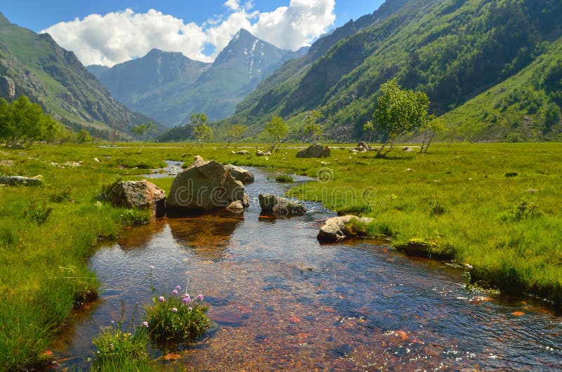 Sunny valley stock photo. Image of colorful, beauty, excellent - 31961804