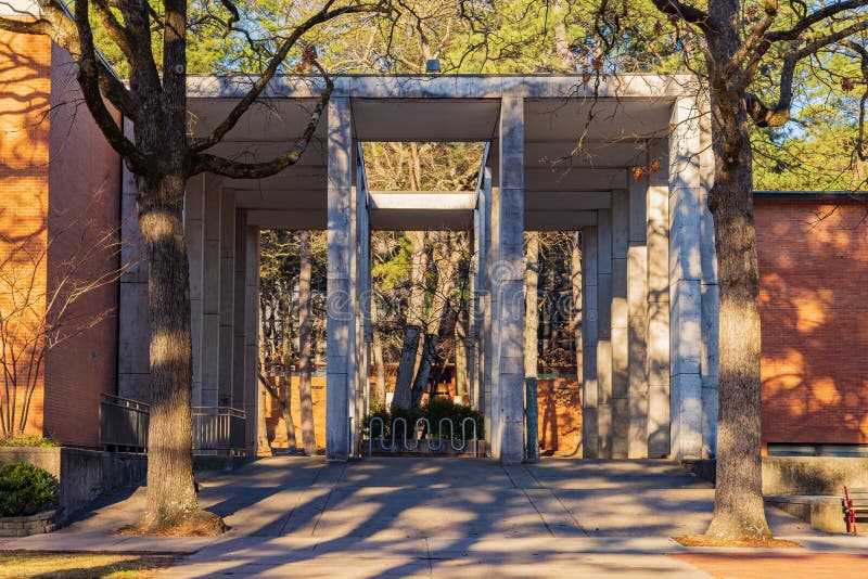Sunny View of the Administration Building of University of Arkansas ...