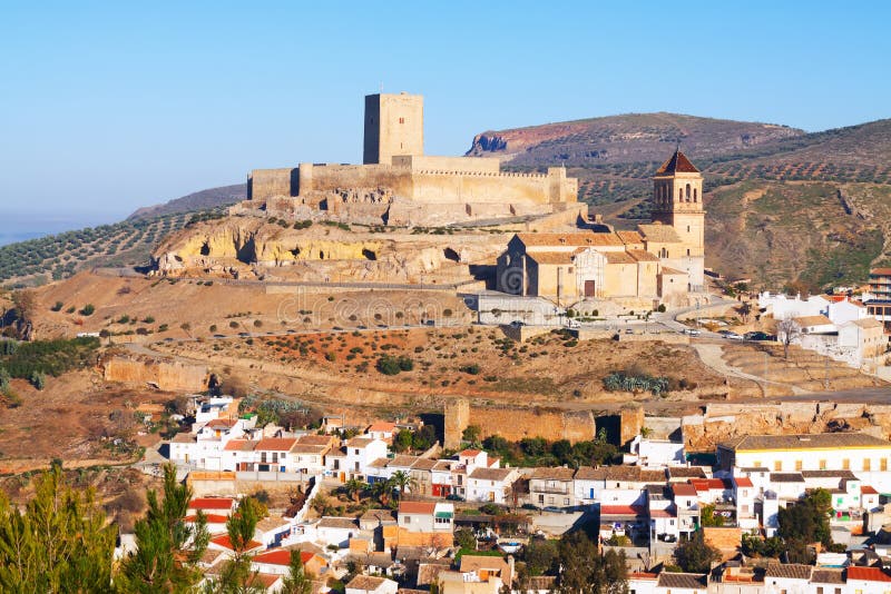 Castle of Alcaudete, Jaen (Spain) Stock Image - Image of landmark ...
