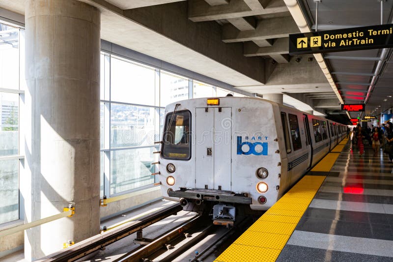 Sunny View of a Bart Station Editorial Stock Image - Image of view ...