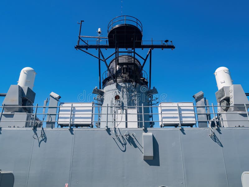 Sunny View of the Battleship USS Iowa Editorial Stock Image - Image of ...