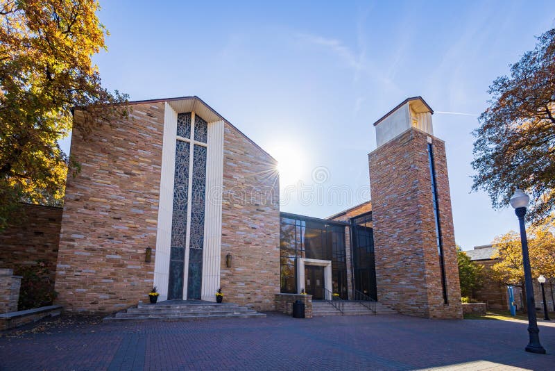 Sunny View of the Beautiful Campus of the University of Tulsa Editorial ...