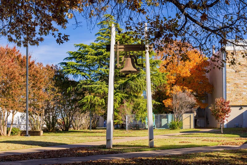 Sunny View of the Bell Tower of the University of Tulsa Stock Image ...