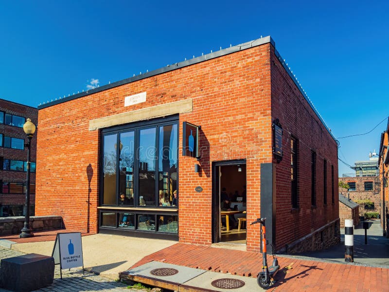 Sunny View of the Blue Bottle Coffee Editorial Photo - Image of united ...