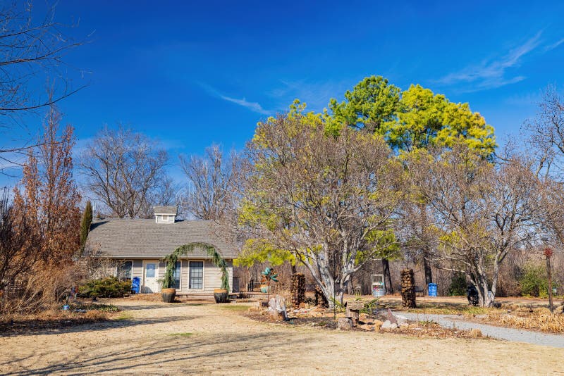 Sunny View of the Botanic Garden of Oklahoma State University Stock ...