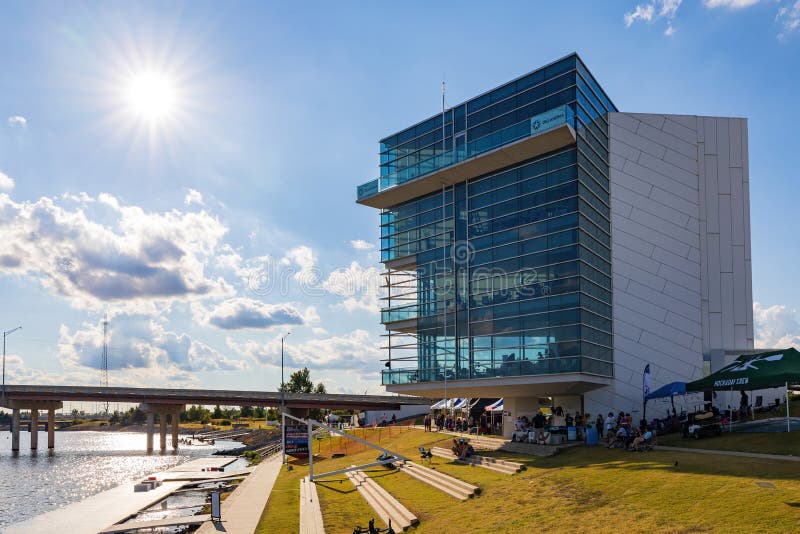 Sunny View of the Chesapeake Finishline Tower in Boathouse District ...