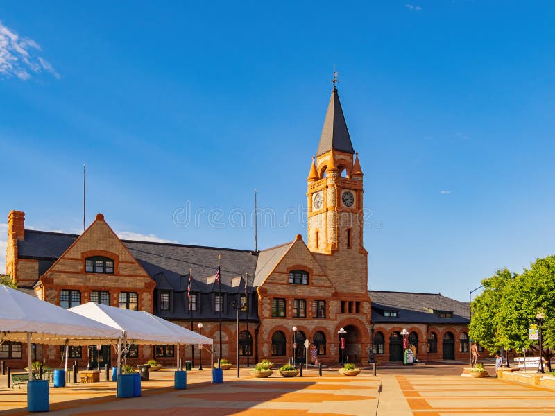 Sunny View of the Cheyenne Depot Museum Editorial Photo - Image of ...