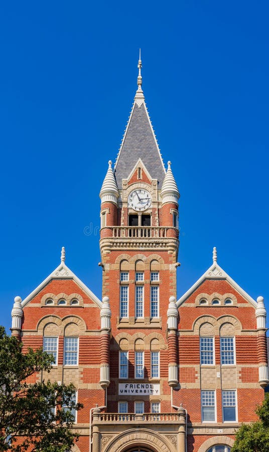 Sunny View of the Davis Administration Building of Friends University ...