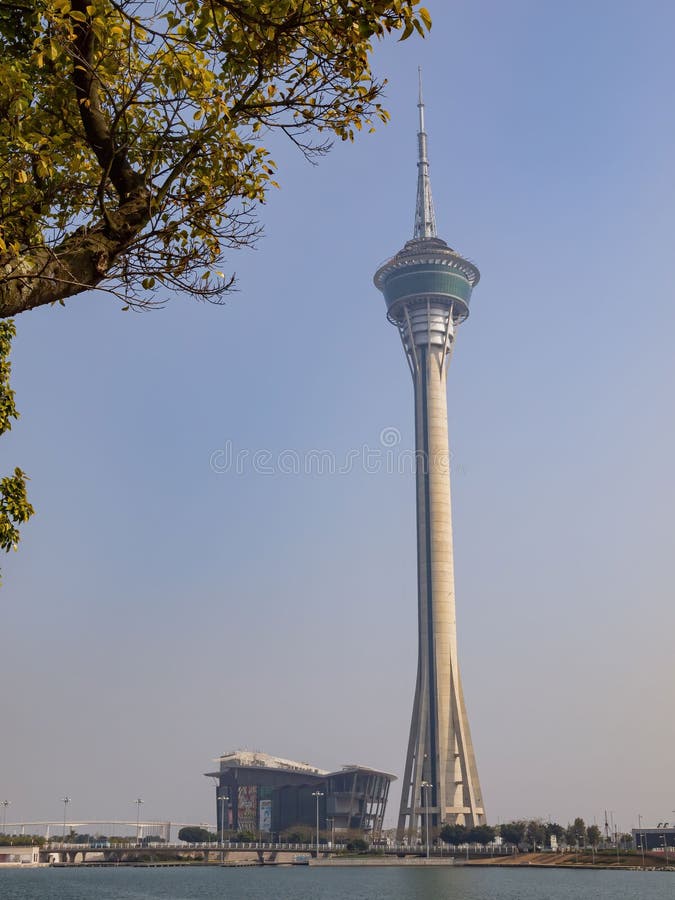 Sunny View of the Famous Macau Tower Editorial Photo - Image of nature ...
