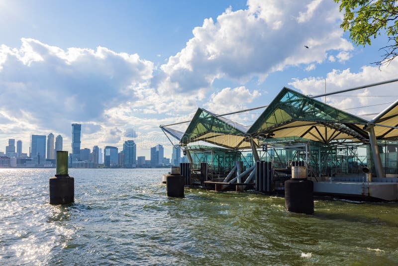 Sunny View of the Ferry Terminal Editorial Stock Image - Image of ...
