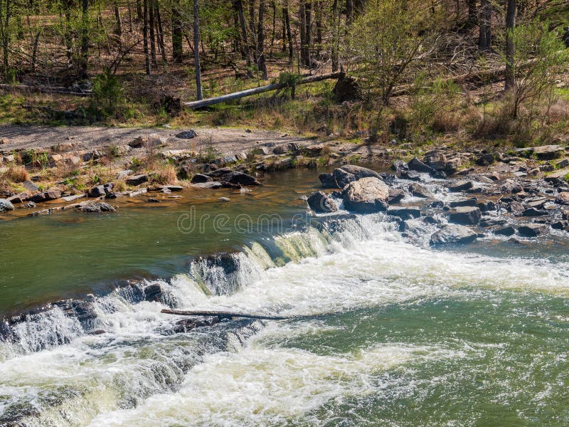 Sunny View of the Landscape of Beaver River in Beavers Bend State Park ...