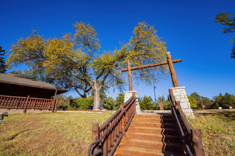 Sunny View of the Landscape Inside the Boiling Springs State Park ...