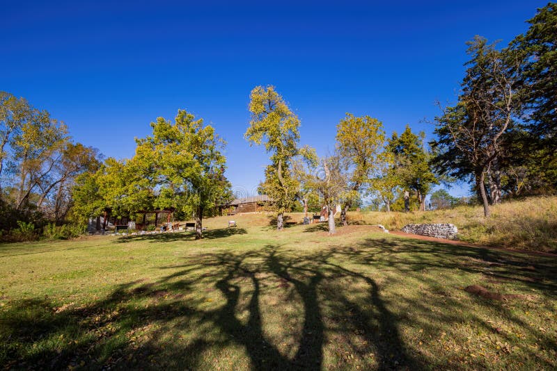 Sunny View of the Landscape Inside the Boiling Springs State Park Stock ...