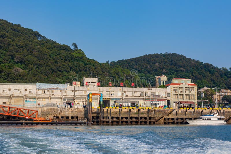 Sunny View of the Nangan Fuao Harbor Editorial Stock Image - Image of ...