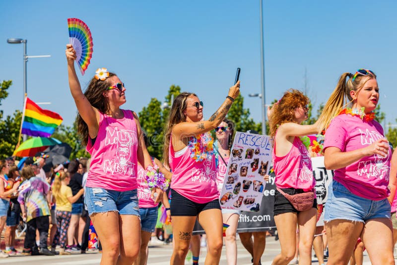 Sunny View of the Oklahoma City Pride Pridefest Parade Editorial Photo ...