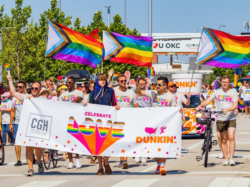 Sunny View of the Oklahoma City Pride Pridefest Parade Editorial Stock ...