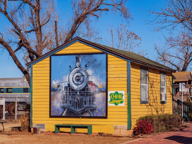 Sunny View of the Oklahoma Railway Museum Editorial Stock Image - Image ...