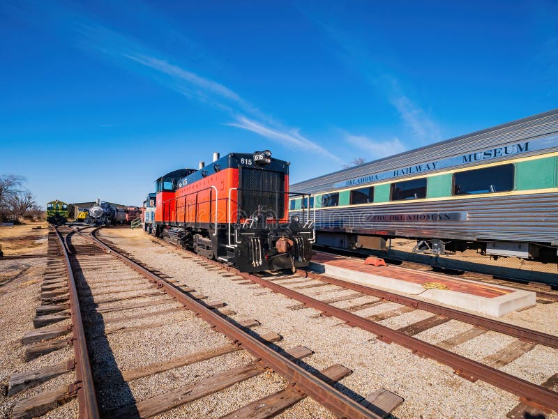 Sunny View of the Oklahoma Railway Museum Editorial Image - Image of ...