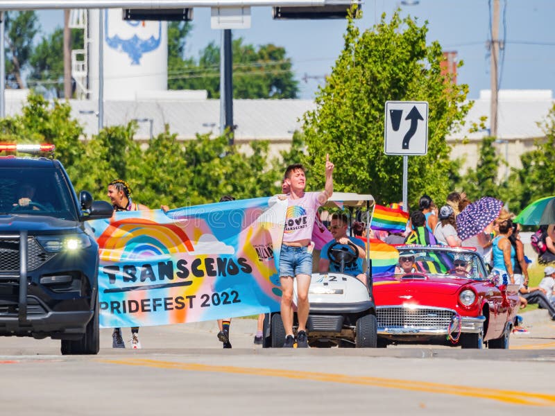 Sunny View of the Police Force Supporting Oklahoma City Pride Pridefest ...