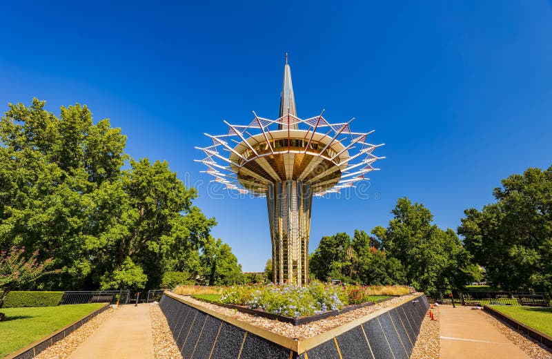 Sunny View of the Prayer Tower of Oral Roberts University Editorial ...