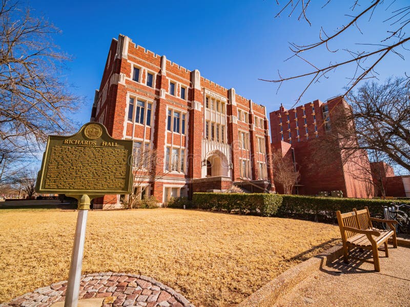 Sunny View of the Richards Hall Stock Photo - Image of university, tree ...