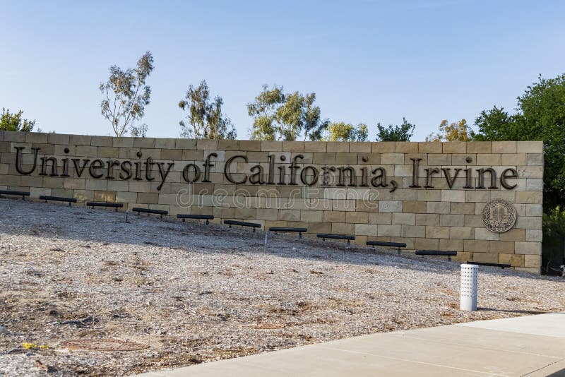 Sunny View of the Sign of University of California Irvine Editorial ...