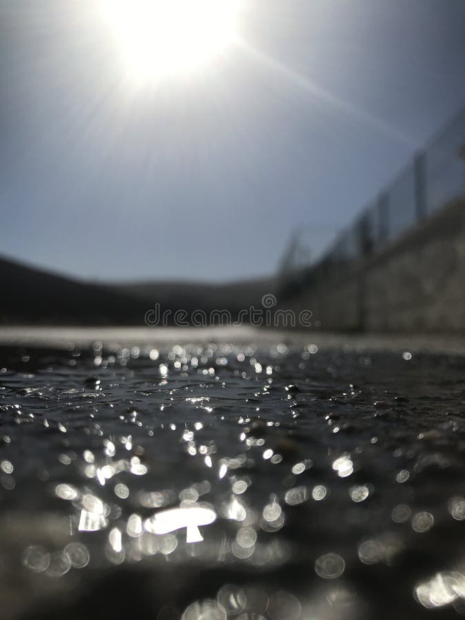 Sunny way stock photo. Image of sunny, light, water - 134944850