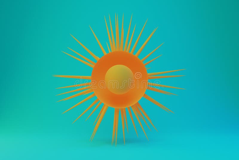 Sunny Weather Icon 3d Illustration Render Stock Illustration ...
