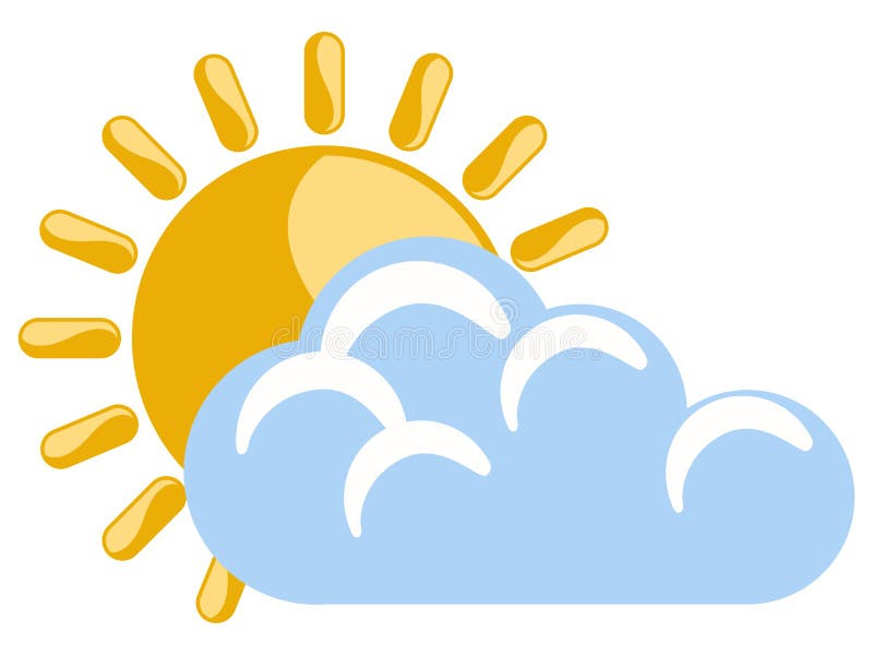 Sunny weather icon stock vector. Illustration of climate - 117974932